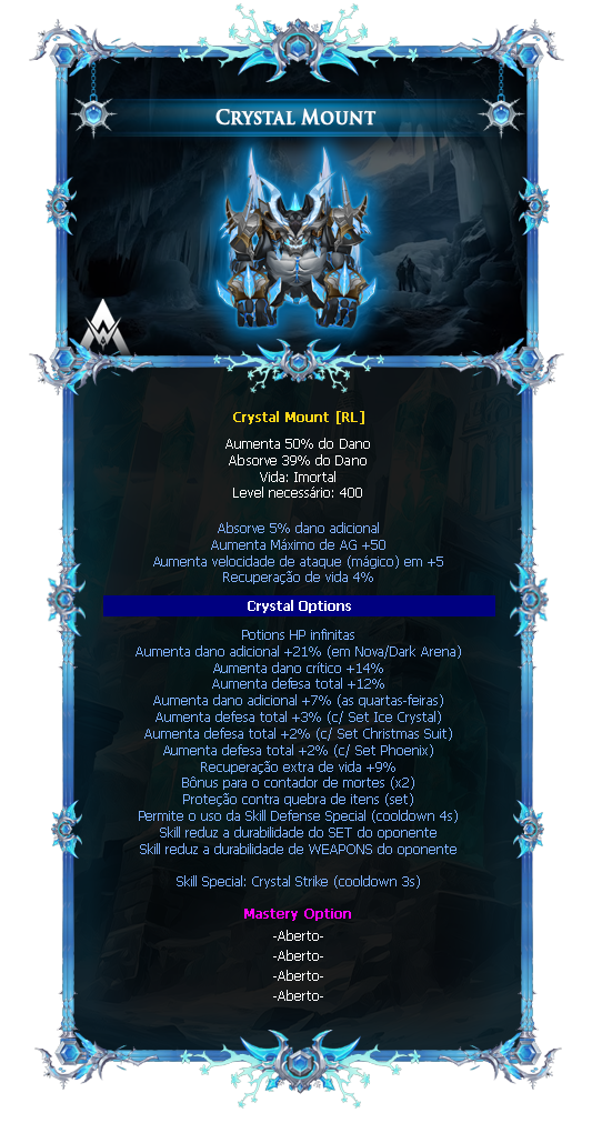 [Update] Ice Crystal KIT - Gélido e com duas incríveis montarias ...