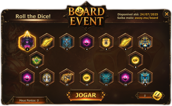 [Eventos] Board Event - Role os dados e conquiste os prêmios - Fórum ...