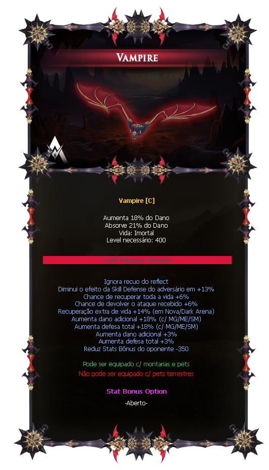[Update] Lord Vampire KIT - Um novo reinado de Halloween começa - Fórum ...