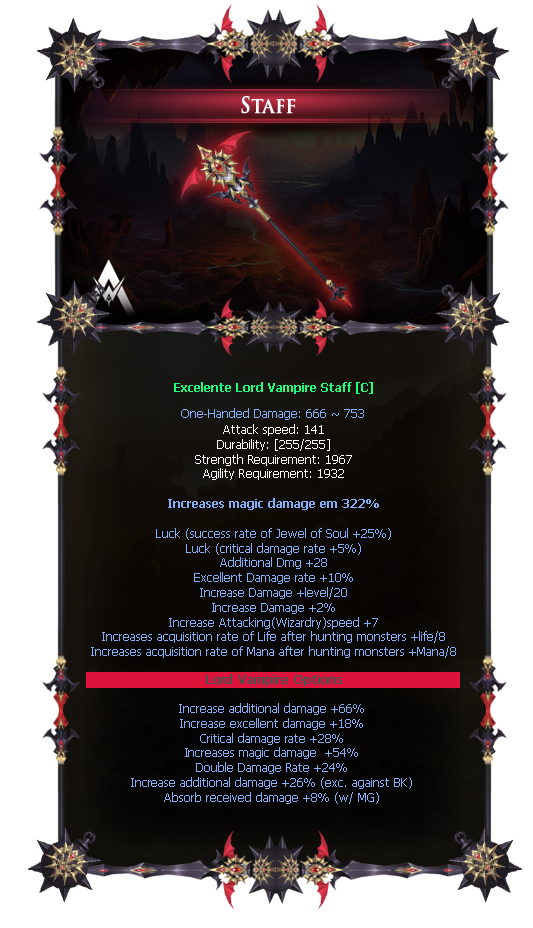 [Update] Lord Vampire KIT - A new Halloween reign begins - Fórum - MuAwaY